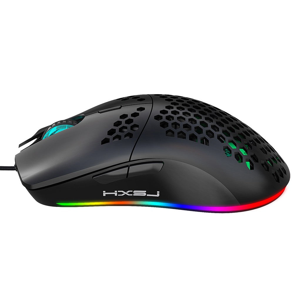 HXSJ J900 RGB Wired Gaming Mouse with Ergonomic Design and Adjustable ...