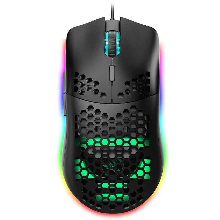 HXSJ J900 RGB Wired Gaming Mouse with Ergonomic Design and Adjustable ...
