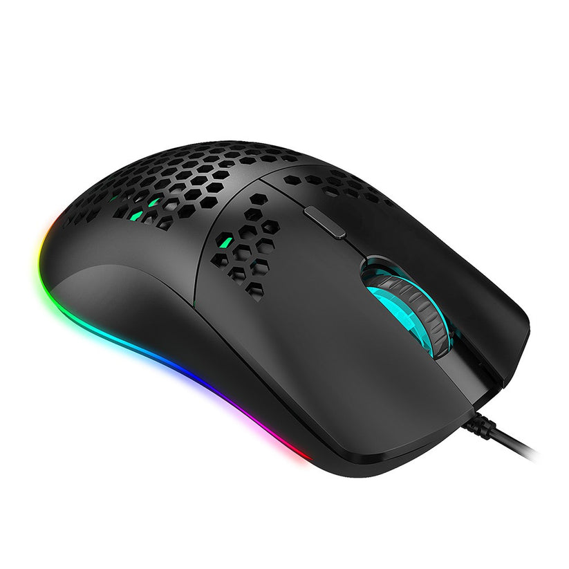 HXSJ J900 RGB Wired Gaming Mouse with Ergonomic Design and Adjustable ...